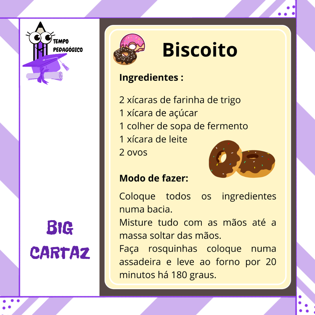 BIG Cartaz – Gênero Textual Receita – Tempo Pedagógico